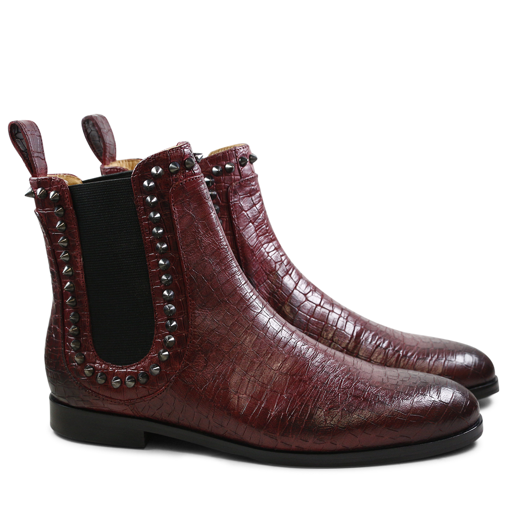 Susan 33 Kangaro Vino Rivets Elastic Black – Melvin & Hamilton